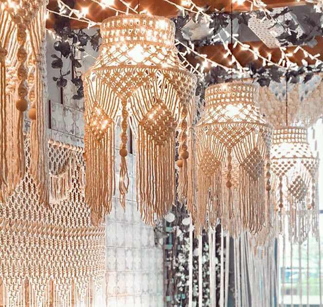 Boho Tassel/Fringe Lighting - Easy To Fit Light Shades & Chandeliers ...